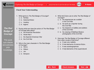 Red badge of courage critical thinking tool | PPT