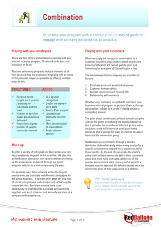 Red Balloon White Paper The 5 Cs Of Incentives | PDF