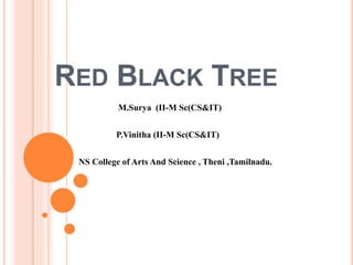 Red black tree | PPTX