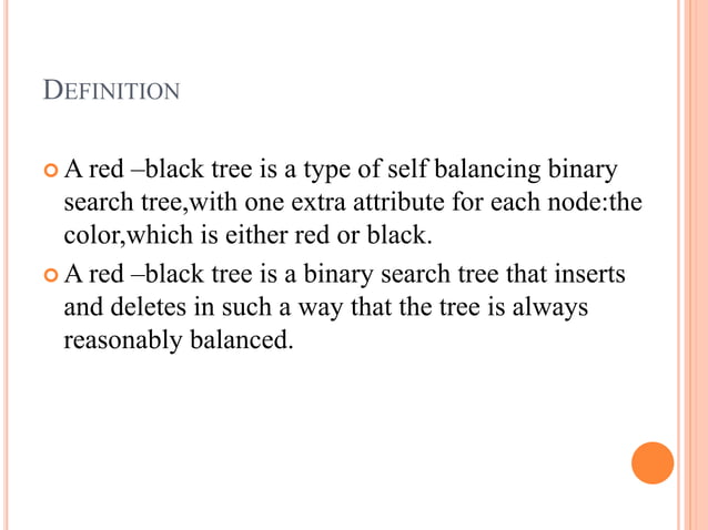 Red black tree | PPT