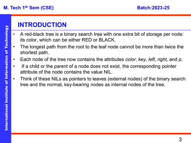 Red Black Tree,Red black tree, Cases-insertion, Deletion | PPTX | Technology & Computing