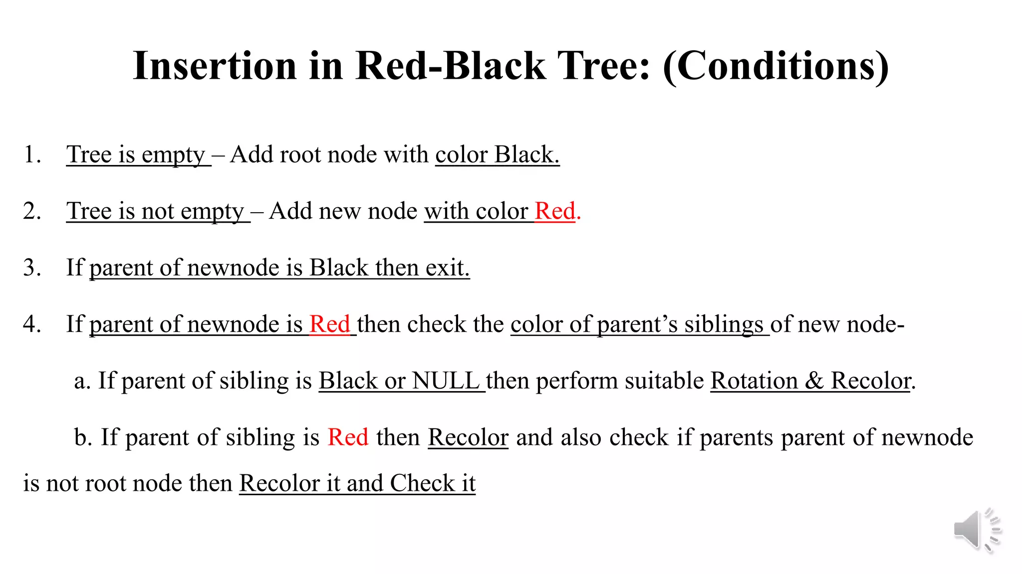 Red black tree in data structure | PPTX