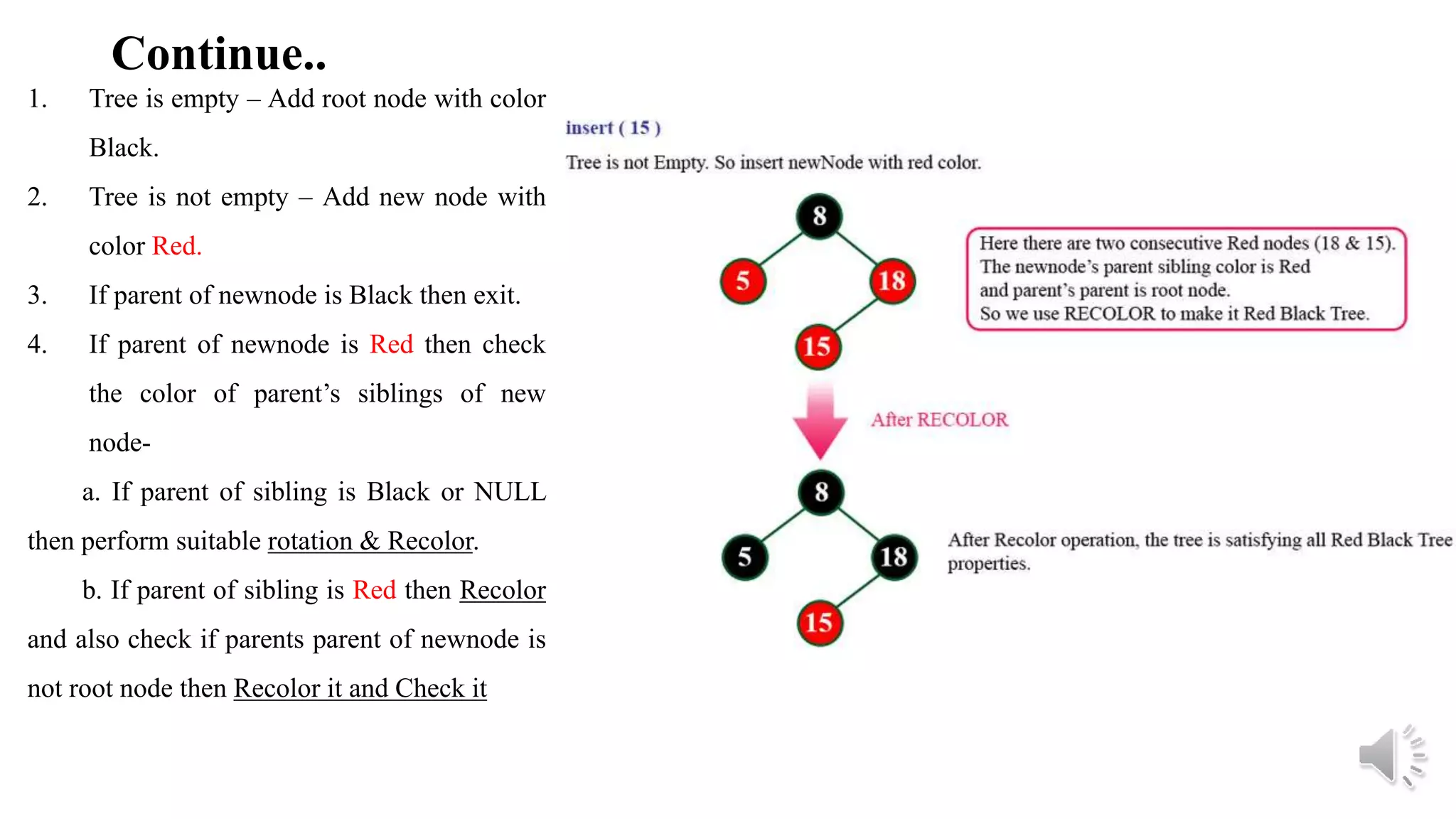 Red black tree in data structure | PPTX