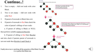 Red black tree in data structure | PPTX