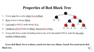 Red black tree in data structure | PPTX