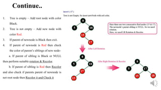 Red black tree in data structure | PPTX