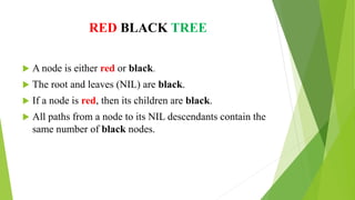 Red black trees and their properties | PPT