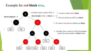 Red black trees and their properties | PPT