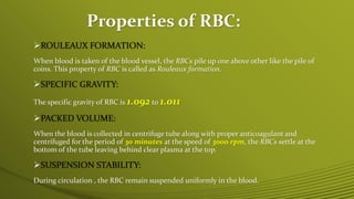 Red Blood Cell | PPTX