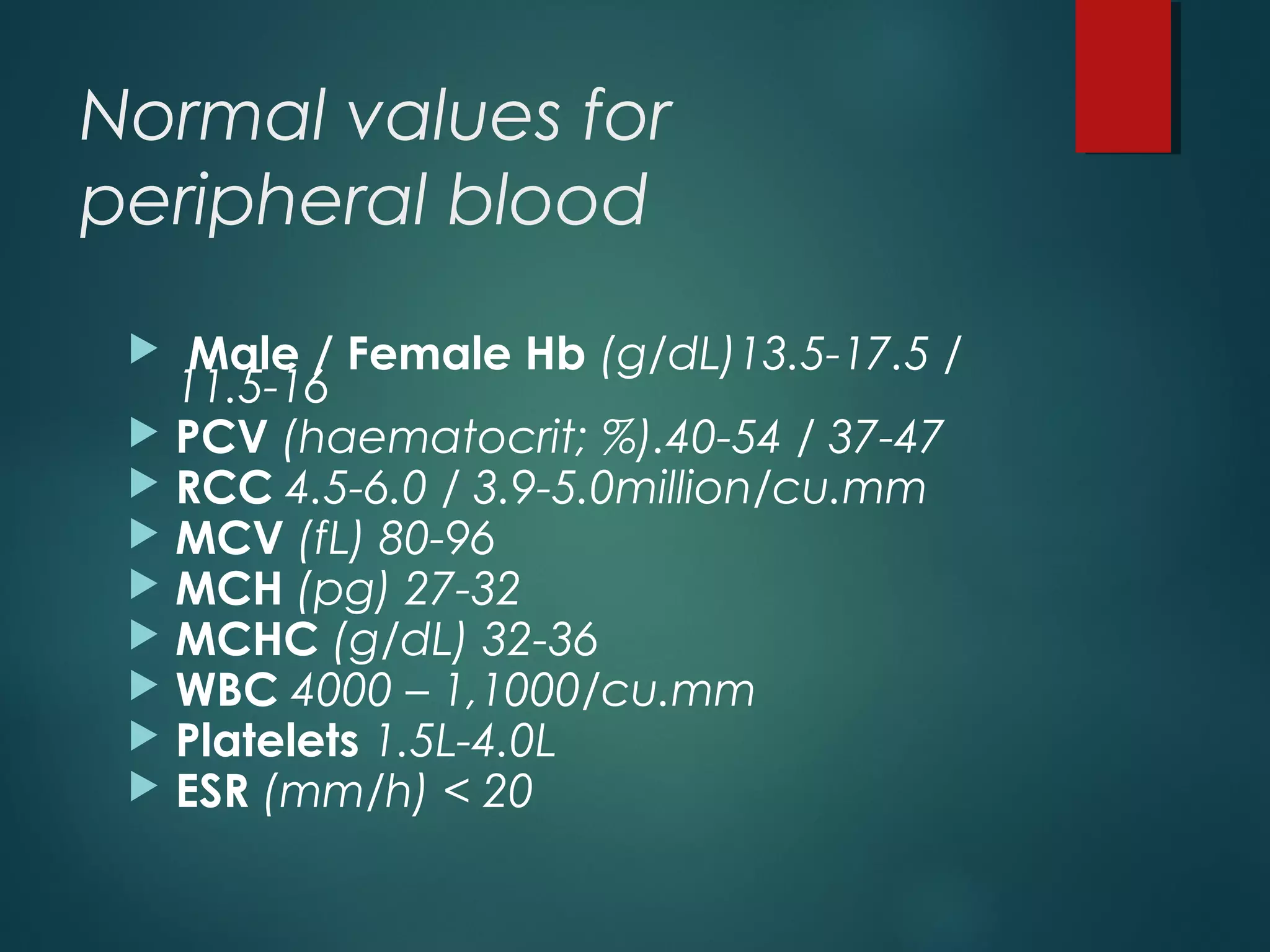 Red blood cell & bleeding disorders | PPT