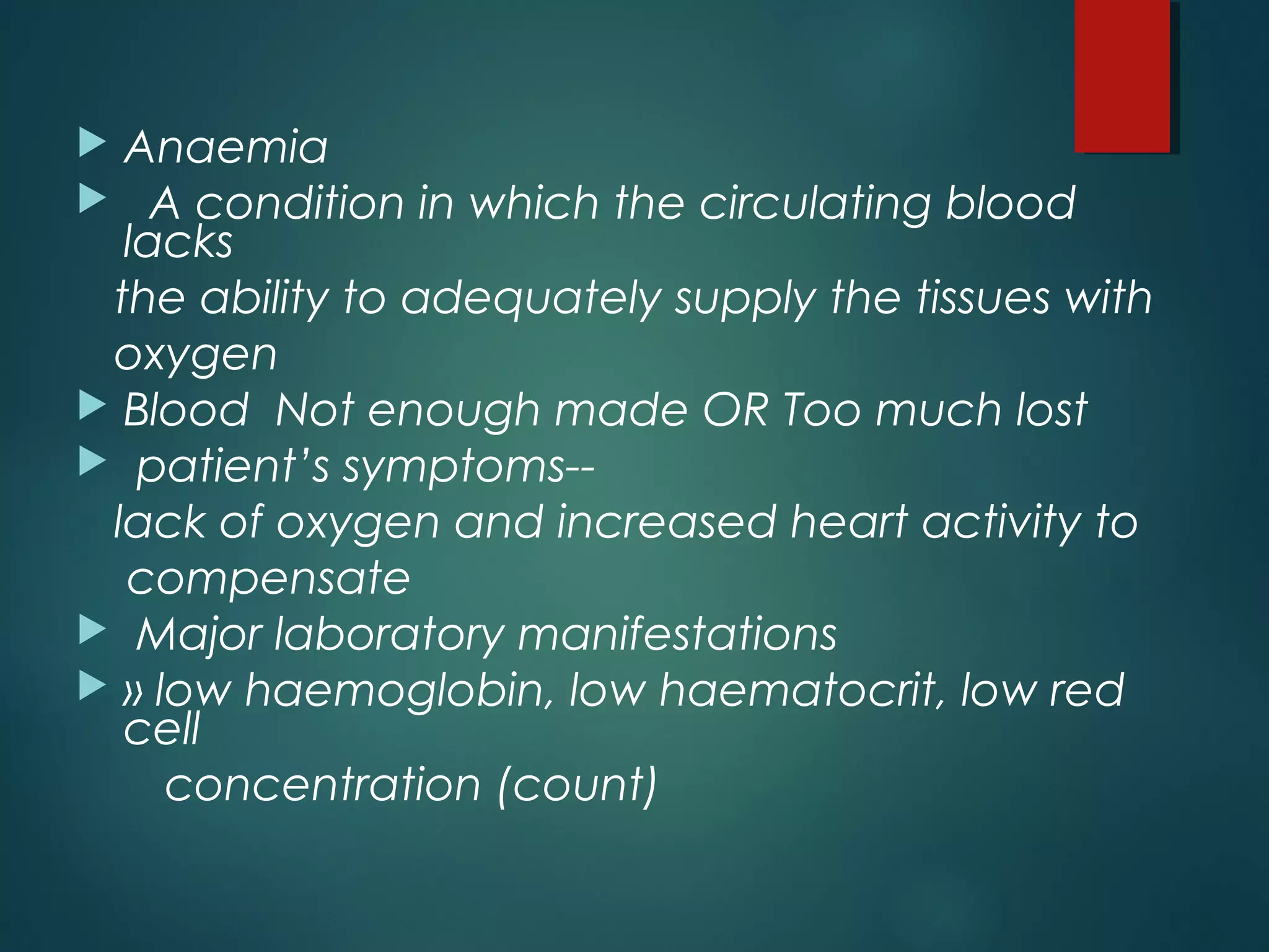 Red blood cell & bleeding disorders | PPT