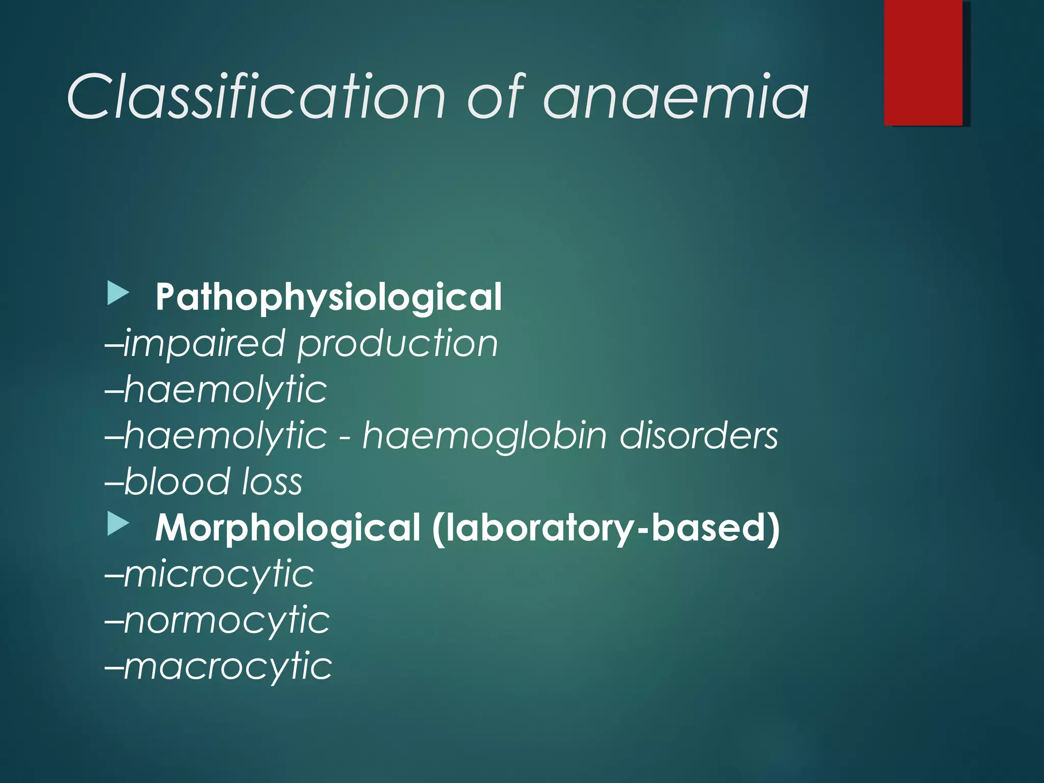 Red blood cell & bleeding disorders | PPT
