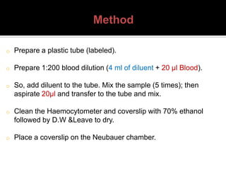Red blood cell count | PPSX