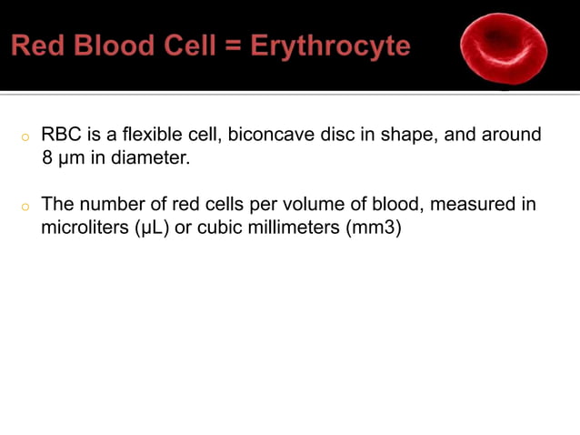 Red blood cell count | PPSX