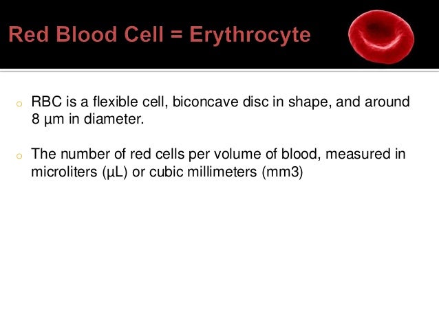 Red blood cell count