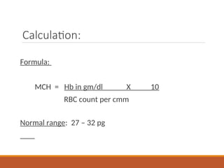 Red blood cell indices. Types of blood indices | PPT