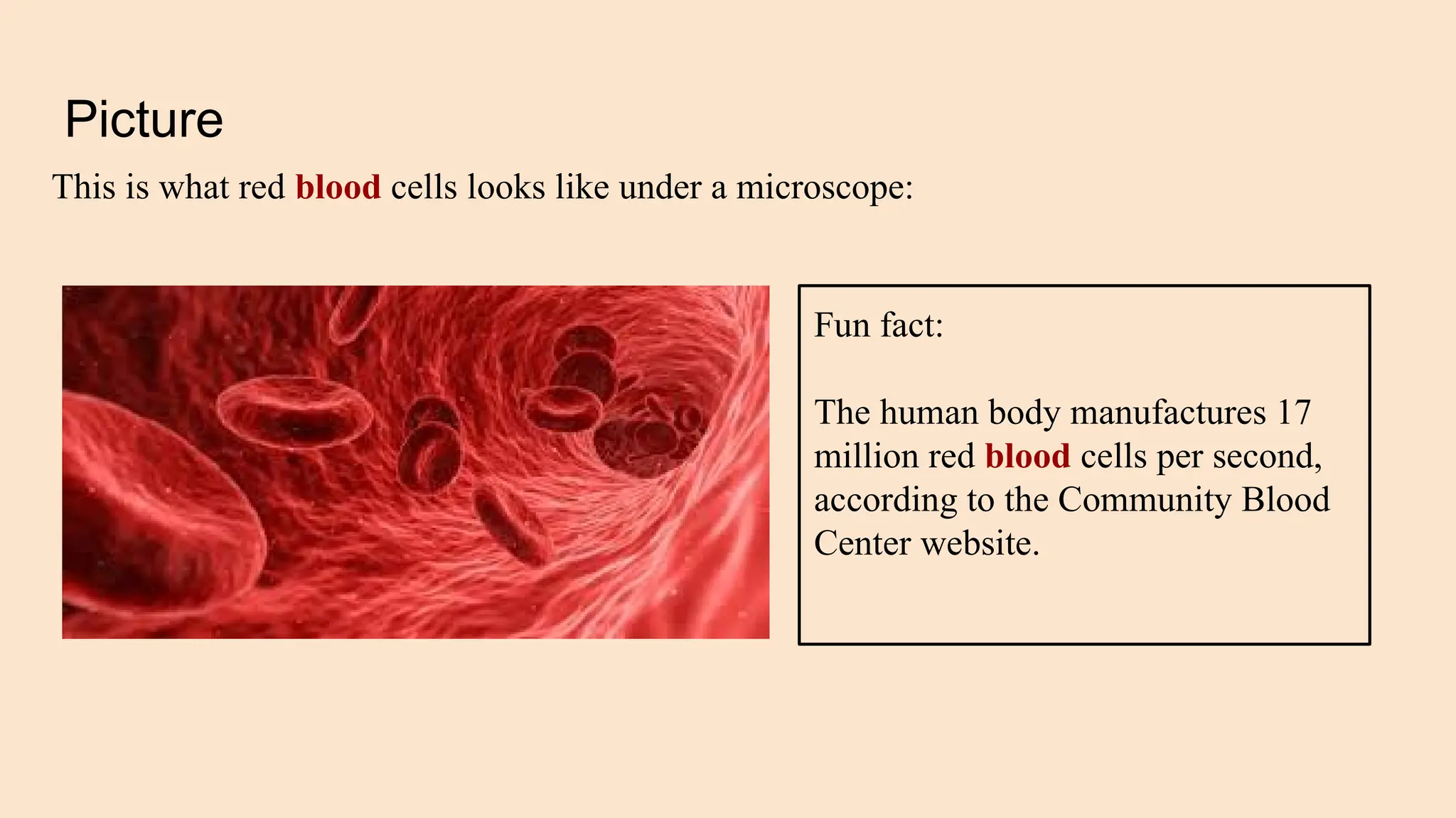 red blood cells powerpoint learning kids | PPTX