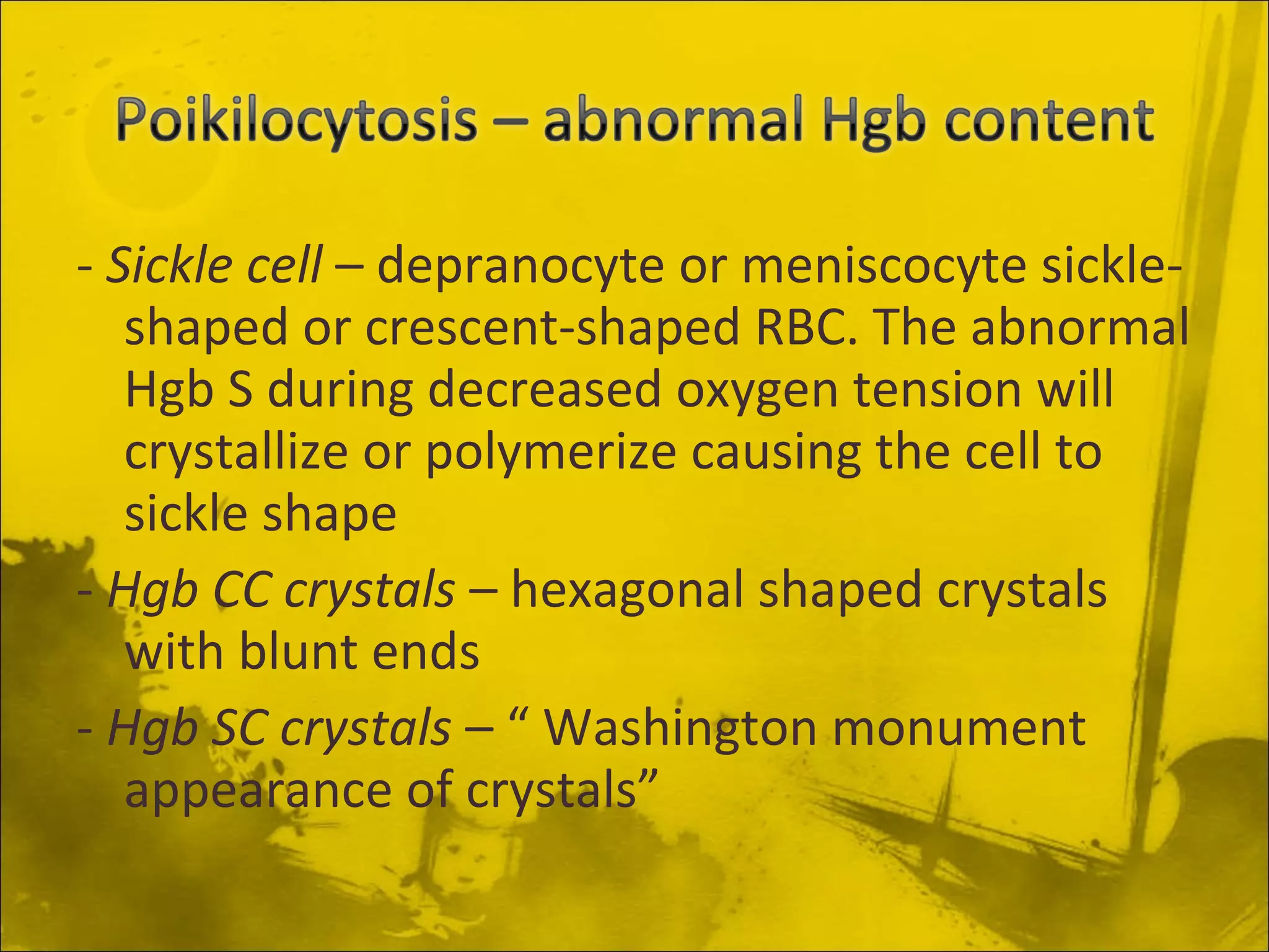 Red blood cell variation. | PPT
