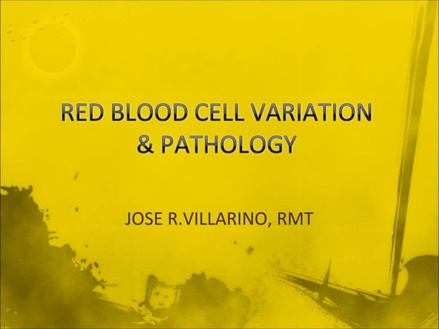 Red blood cell variation. | PPT