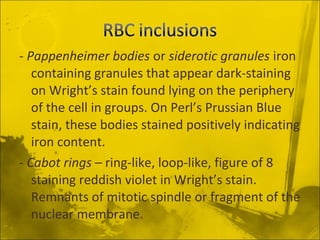 Red blood cell variation. | PPT