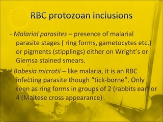 Red blood cell variation | PPT