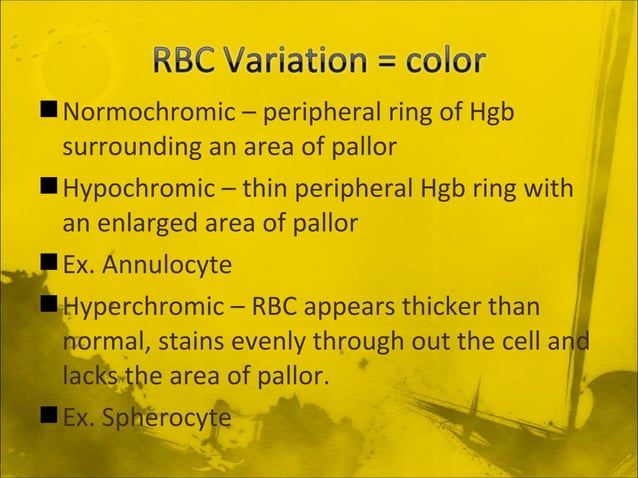 Red blood cell variation | PPT