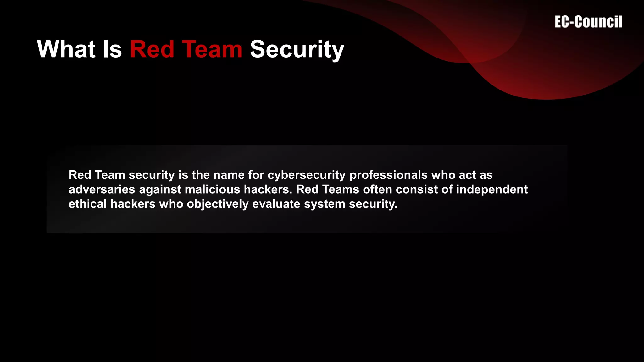 Red Team vs. Blue Team | PPTX