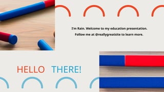 Red, Blue and Yellow Cute Doodle Science Subject for Elementary School ...