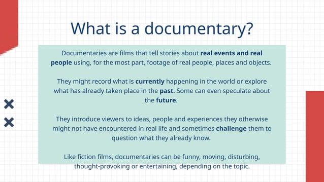 Red Blue Green Illustrative English Media Documentary Film Conventions Presentation.pptx