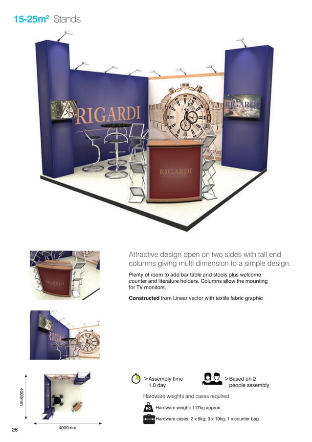 Redblu Graphics Modular Exhibition Display Stands Brochure | PDF