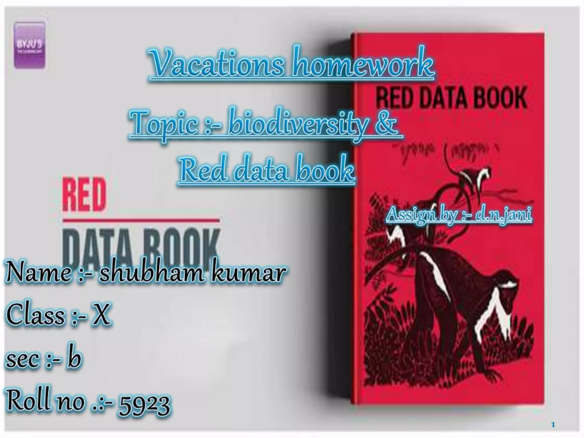 Red Data Book | PPTX