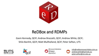 ReDBox and rdmps bof | PPTX