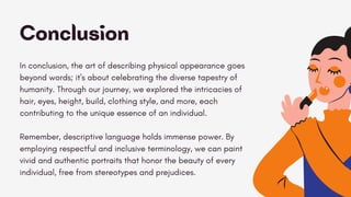 Describing Physical Appearance Presentation | PDF