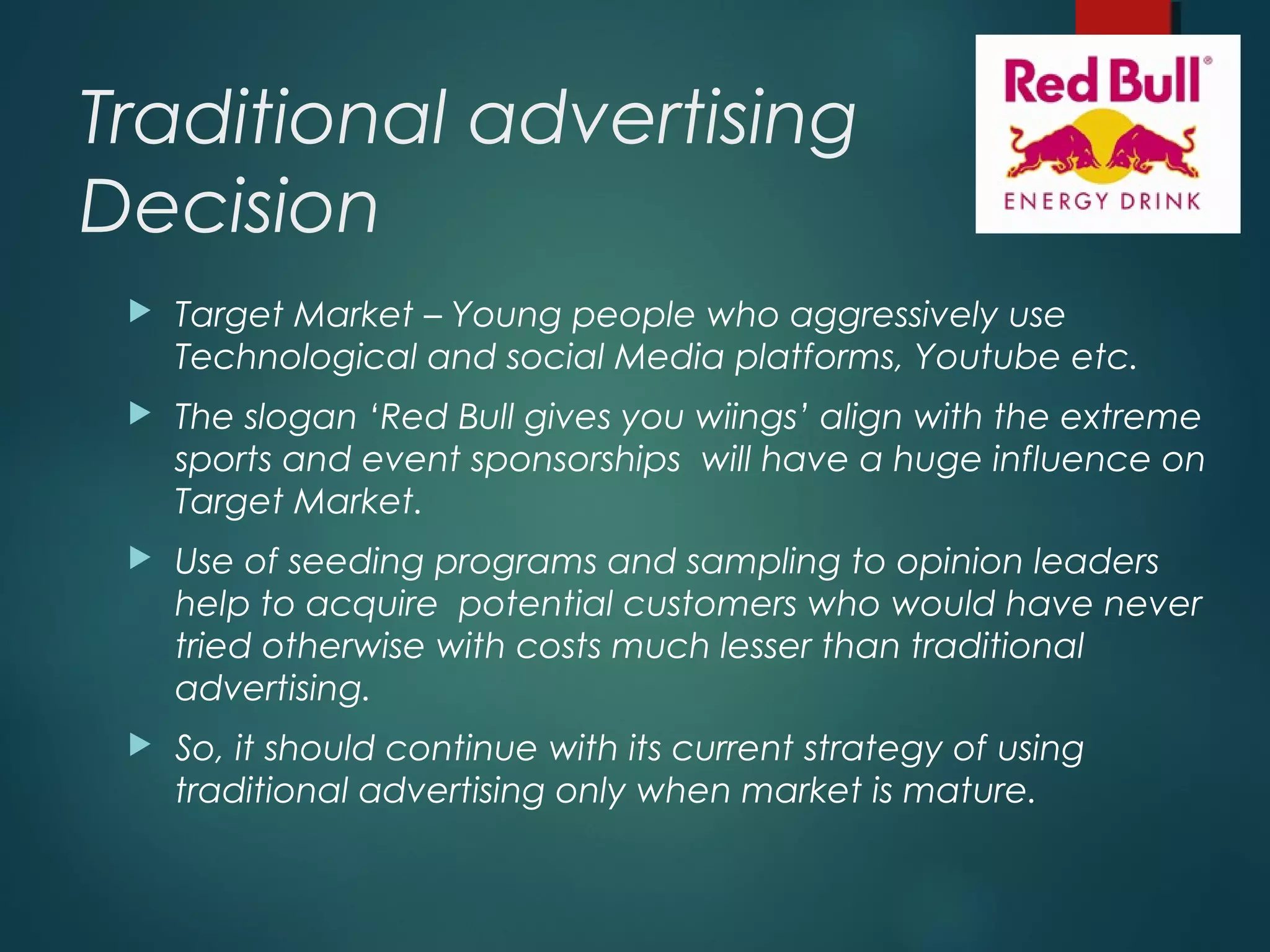 Redbull company overview and mini case solution of kotler keller | PPT
