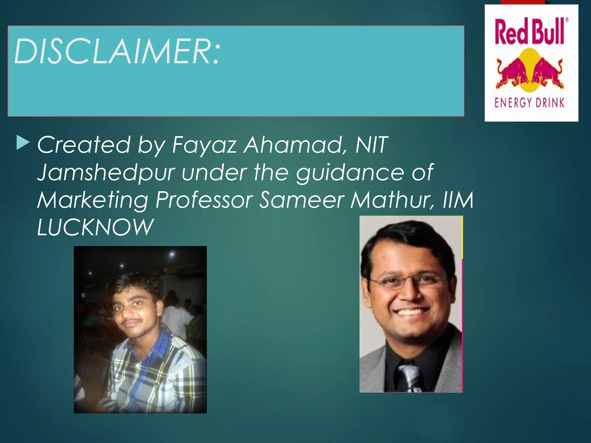 Redbull company overview and mini case solution of kotler keller | PPT