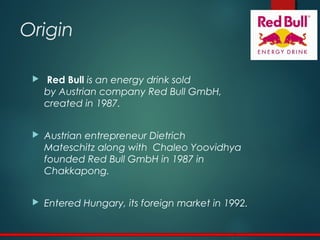 Redbull company overview and mini case solution of kotler keller | PPT