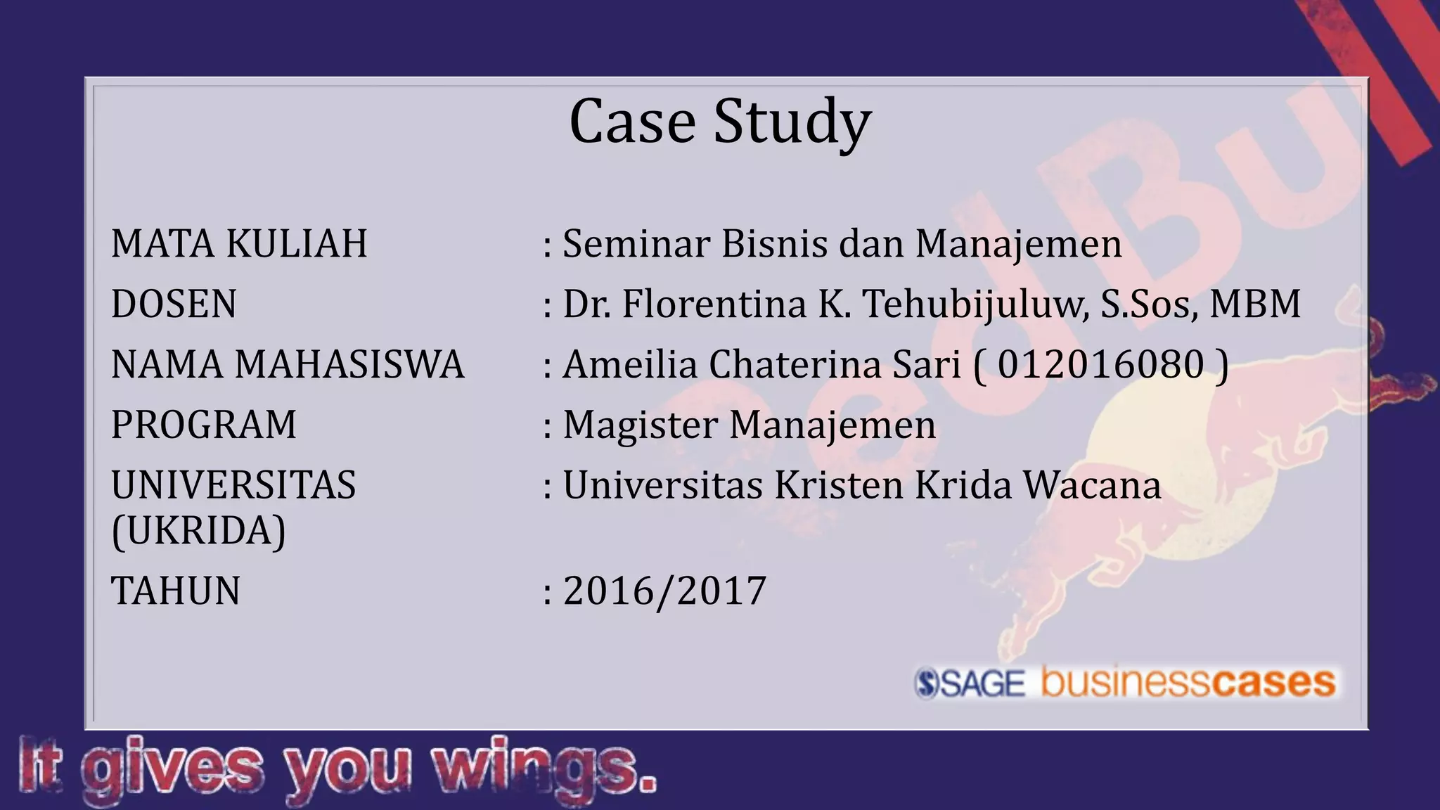 Red bull give you wings case study | PDF