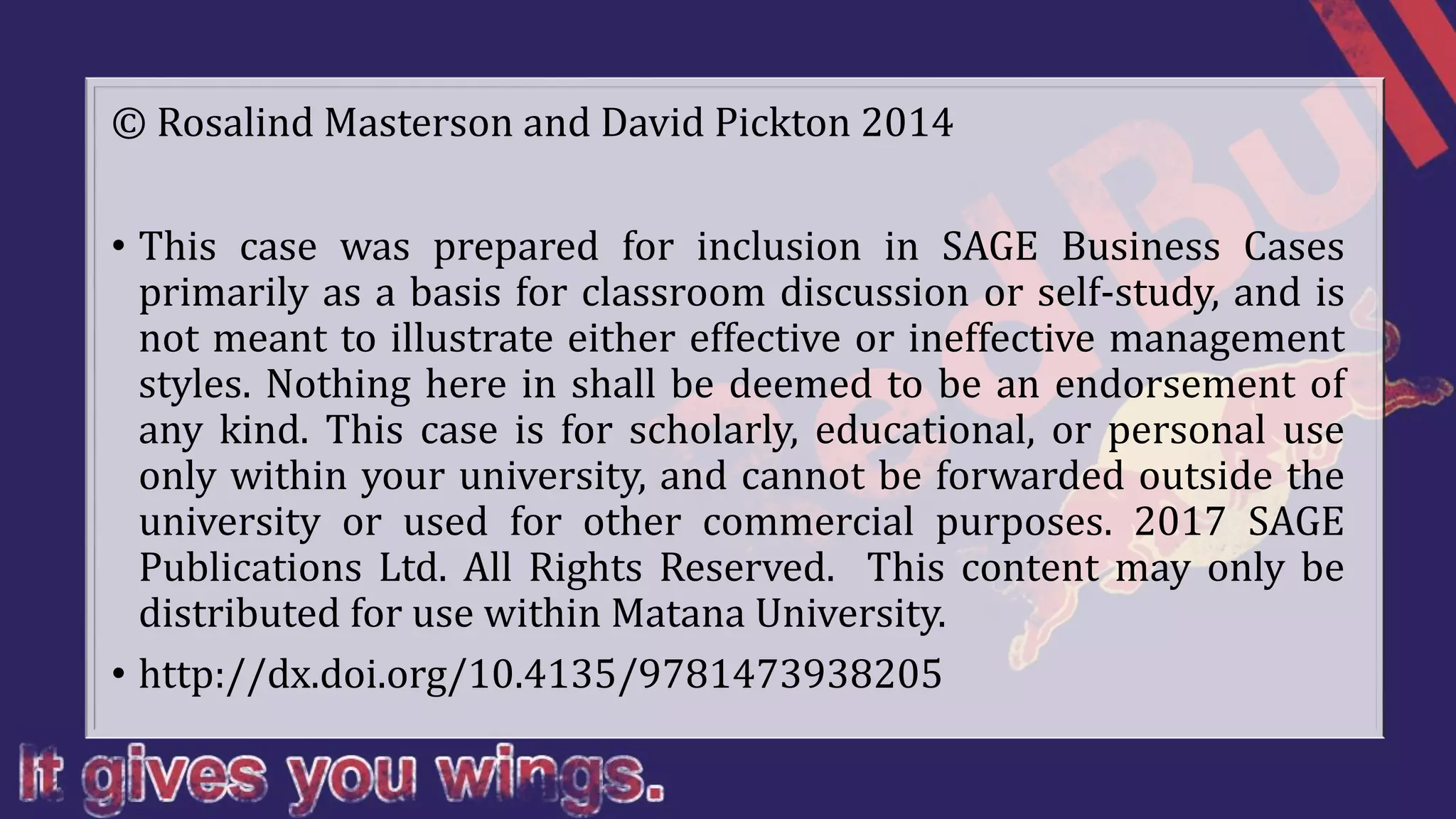 Red bull give you wings case study | PDF