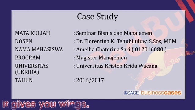 Red bull give you wings case study | PDF