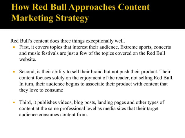 Red bull marketing strategy | PPT