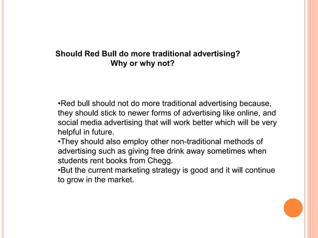 Red bull presentation | PPTX | Business | Business and Finance