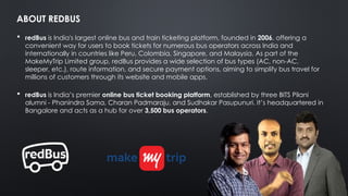 Redbus it's the presentation about red bus in marketing research | PPTX