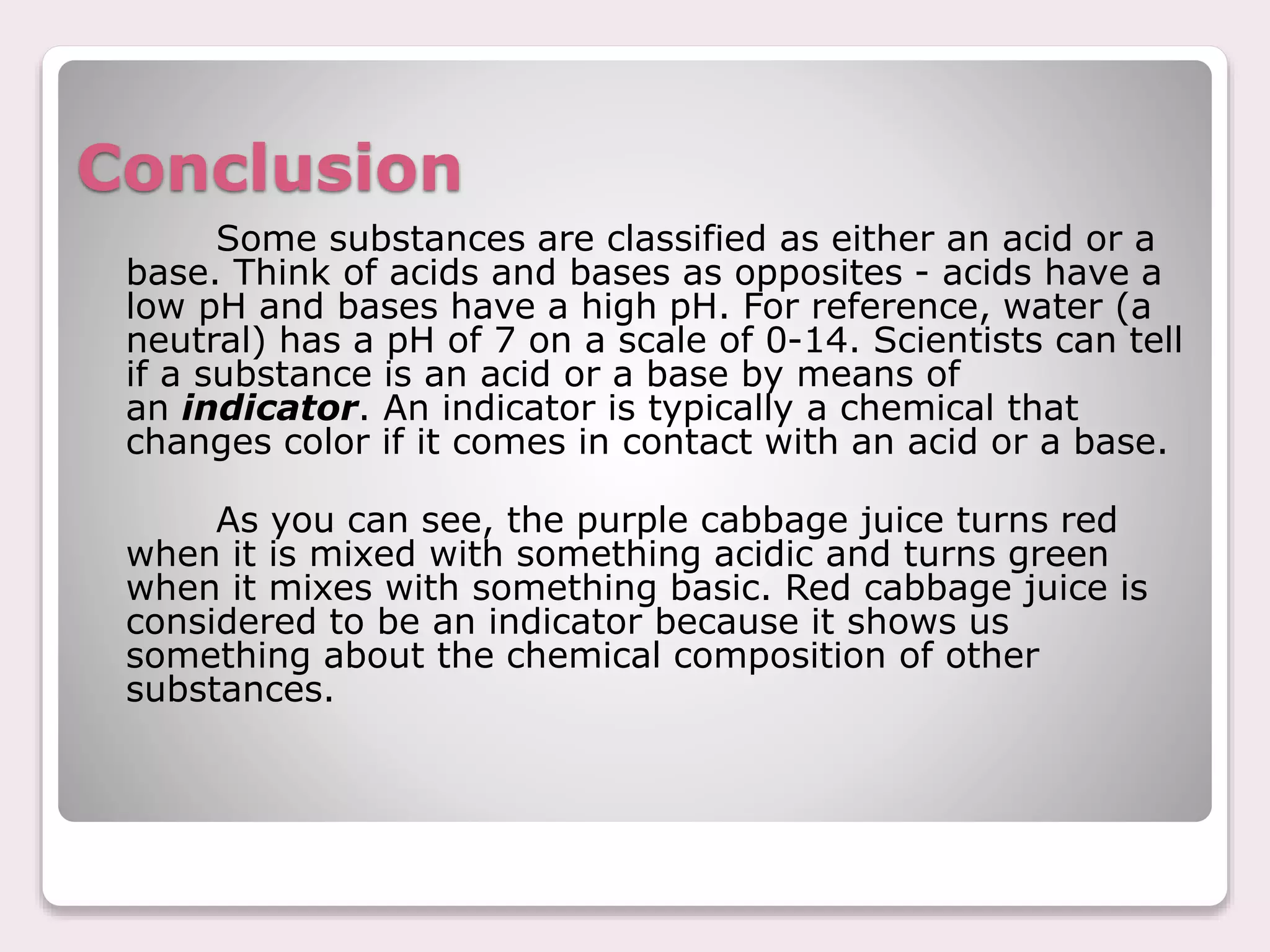 Red cabbage chemistry | PPTX