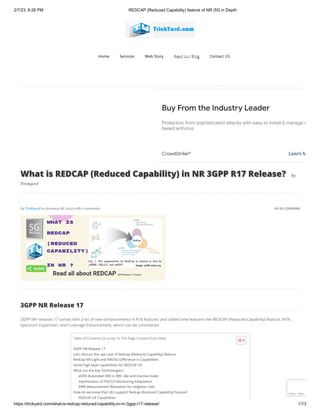 REDCAP (Reduced Capability) feature of NR _5G in Depth.pdf