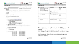 A Pragmatic Approach to REDCap Validation | PPTX