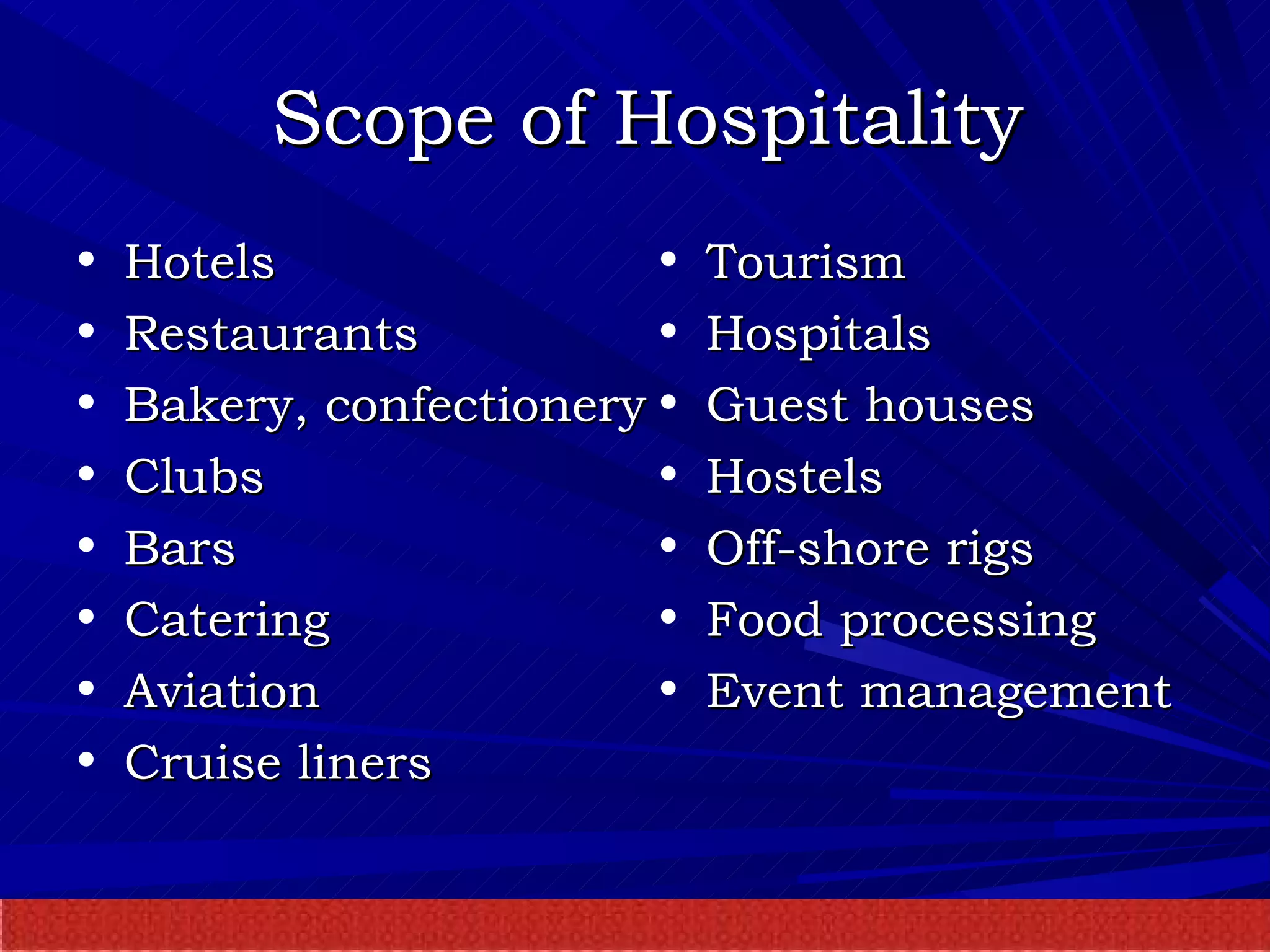Redcarpet hotel management & culinary arts | PPT