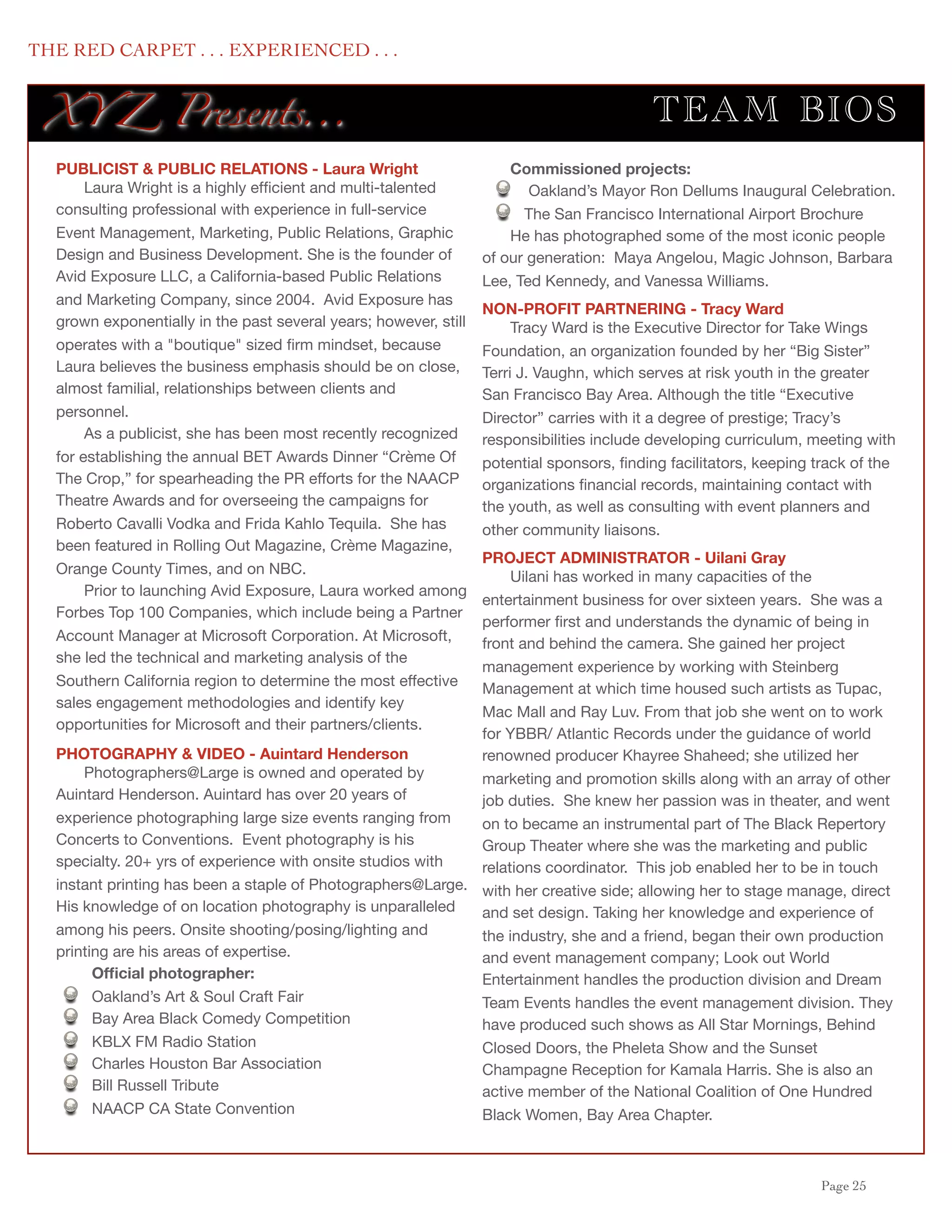 Red Carpet Experience | PDF