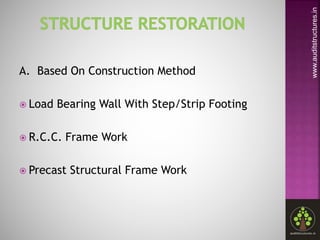 Construction with structural restoration methods of working | PPT