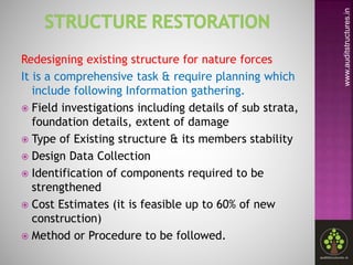 Construction with structural restoration methods of working | PPT