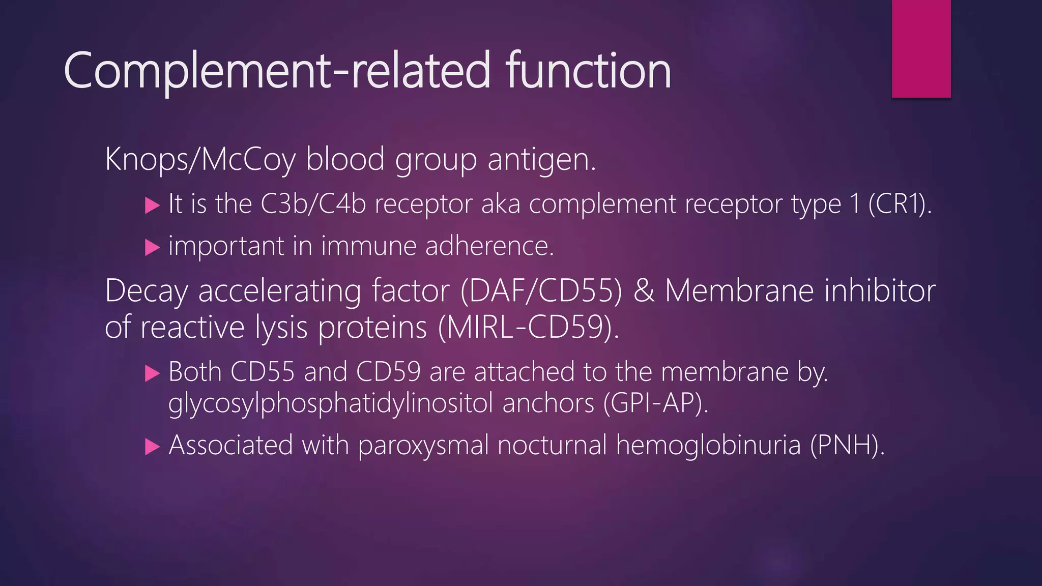 Red cell antigens and functions | PPTX